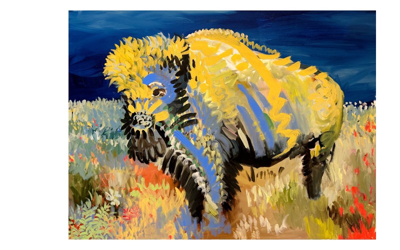 Passion for Conservation Leads Artist to Paint Bison and More