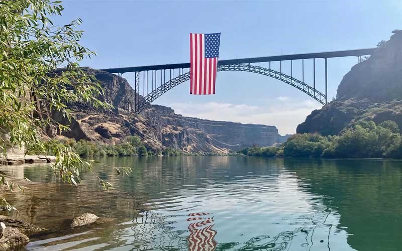 Flag Ceremony at Perrine Bridge to Commemorate 911 Tragedy
