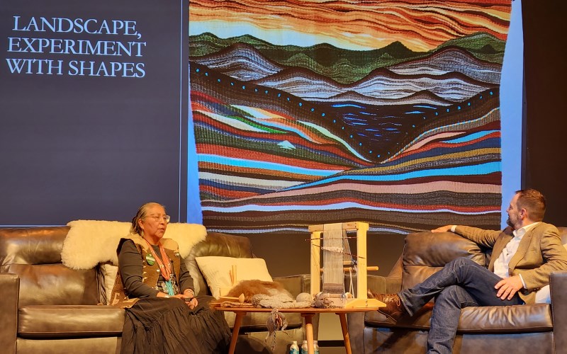 Navajo Weaver-‘Weaving Has a Spirit’