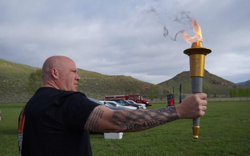 Torch Run Lights Way for Special Olympians