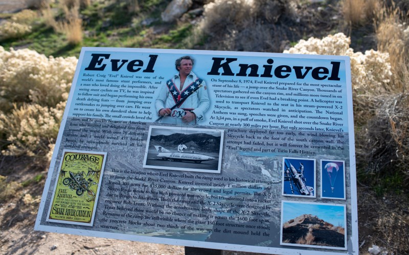 Evel Knievel’s Snake River Canyon Stunt to be Commemorated