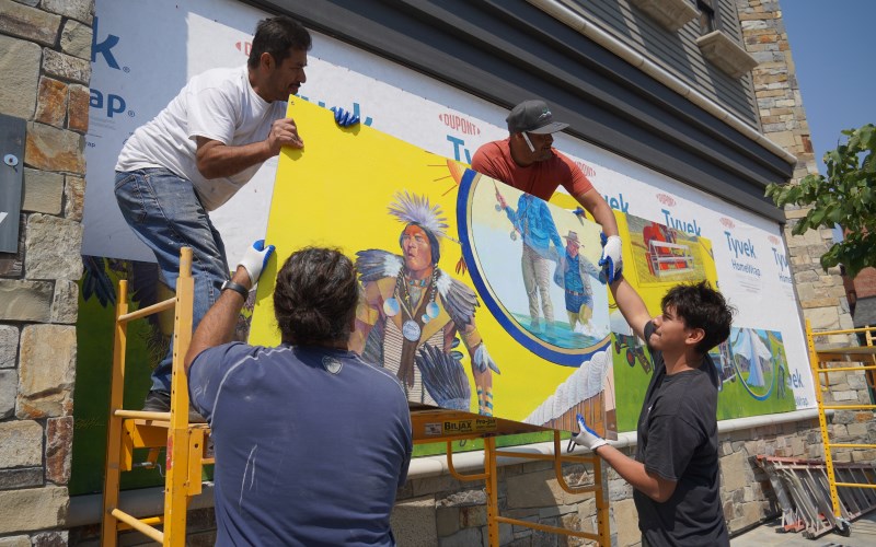 Ralph Harris Spent Three Years on Zions Bank Mural